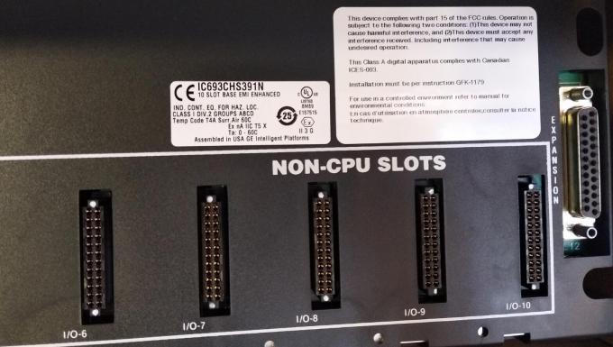 General Electric IC693CHS391 10-Slot Modular CPU Baseplate General ...