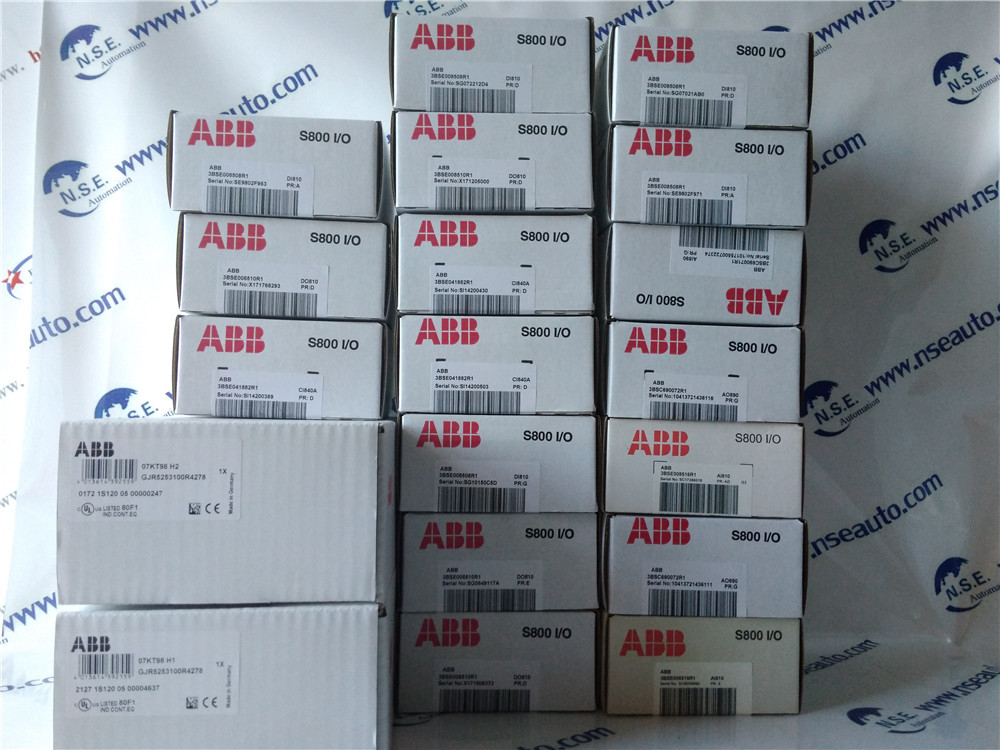 ABB 07AC91 GJR5252300R0101 07AC91:AC31,Analog I/O module 8AC,24VDC,AC:U ...